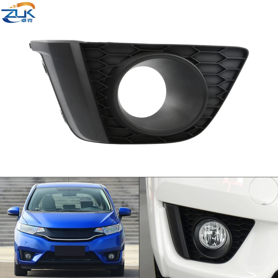 ZUK ฝาครอบกันชนด้านหน้ากันชนสำหรับ HONDA FIT JAZZ GK5 2015 2016 2017 ไฟ ...