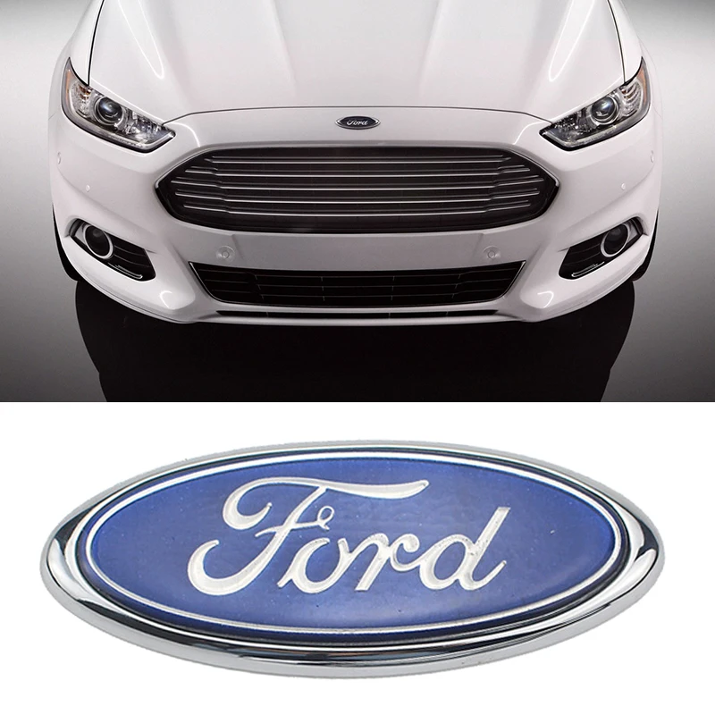 1pcs Car Hood Front Emblem Rear Badge Sticker Accessories For Ford ...