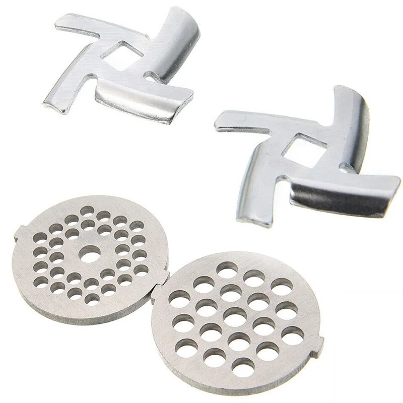 2 Grinder Plates Cutter Food Mincer Set Parts For MG30 /60 Grinder ...