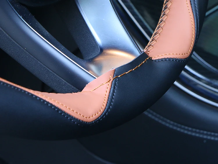 COUVRE-VOLANT,Red--Housse De Volant De Voiture Universelle, Style Sport ...