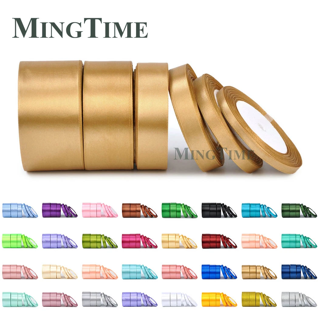 Satin Ribbon 25yards 6mm 10mm 15mm 25mm 38mm 50mm Gift Bow Handmade Diy ...