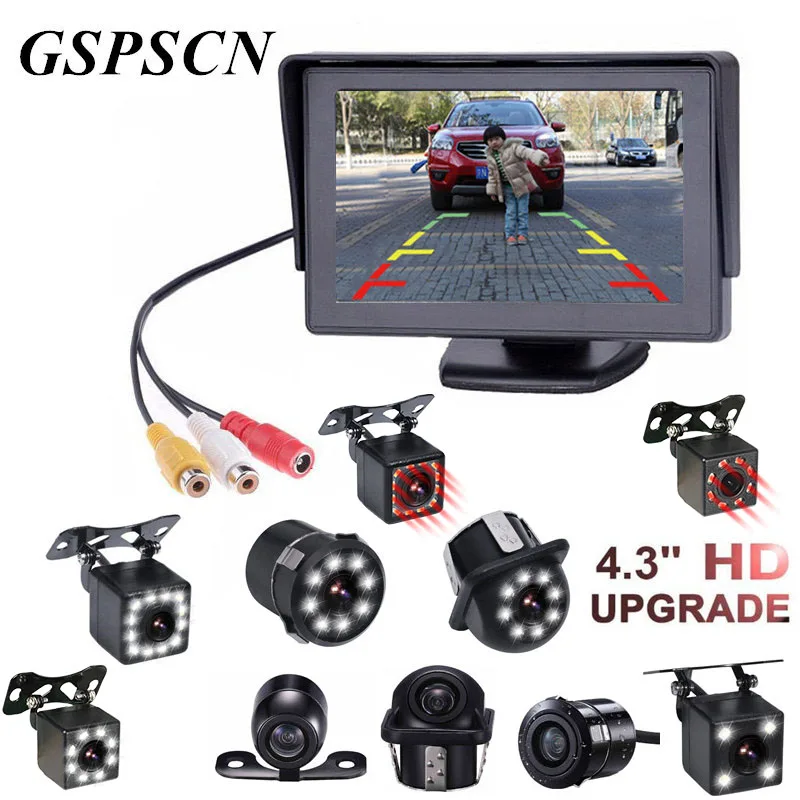 Car Auto Parking Assistance CCD Rear View Camera With Auxiliary Guiding ...