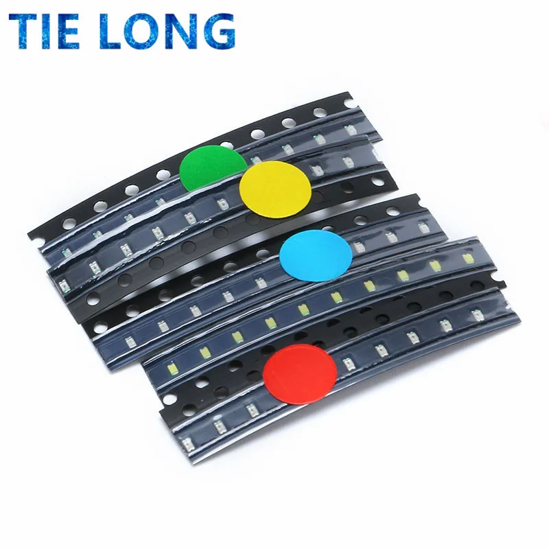 5-colors-x20pcs-100pcs-SMD-0805-led-kit-Red-Green-Blue-Yellow-White-LED ...