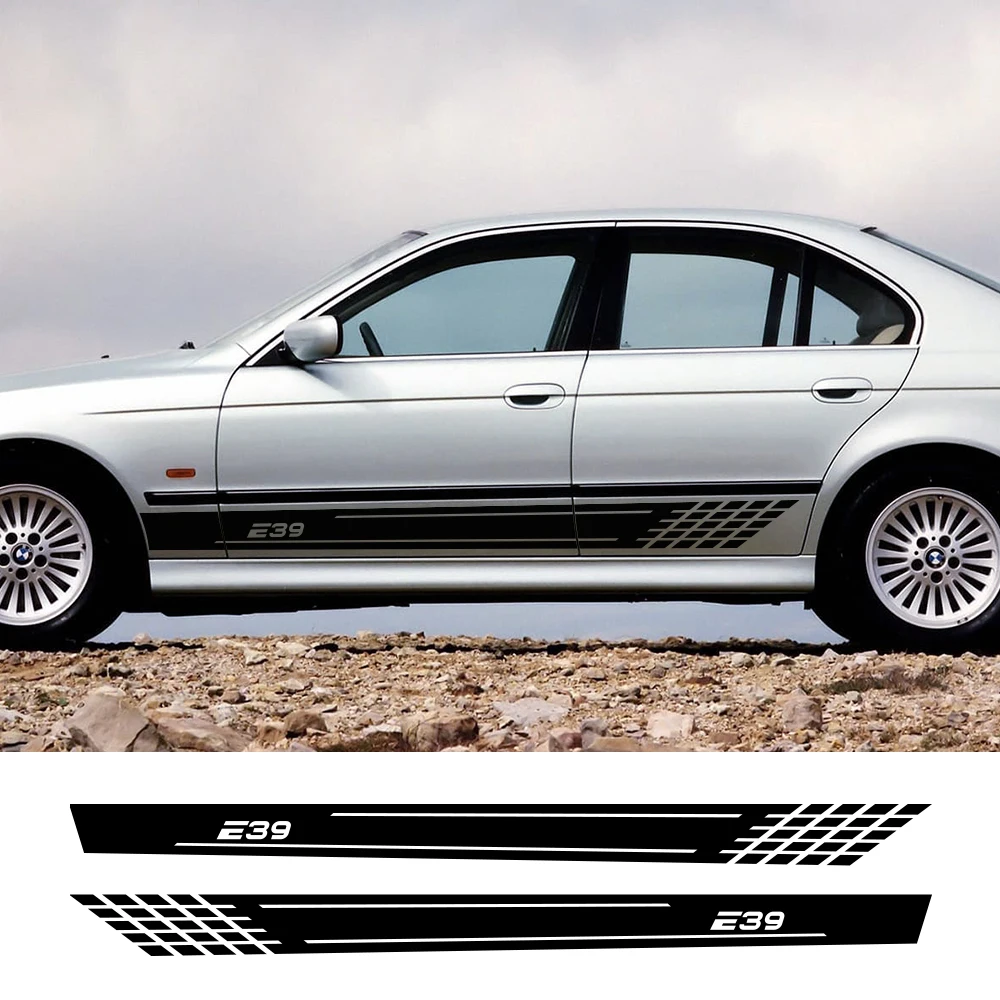2PCS-Car-Door-Side-Skirt-Stickers-For-BMW-E39-Tuning-Auto-Accessories ...