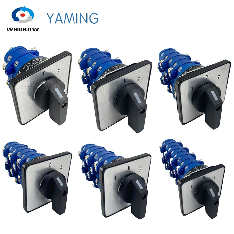 Rotary-Cam-Switch-16A-690V-3-Position-1-8-Poles-Control-Dual-Power ...