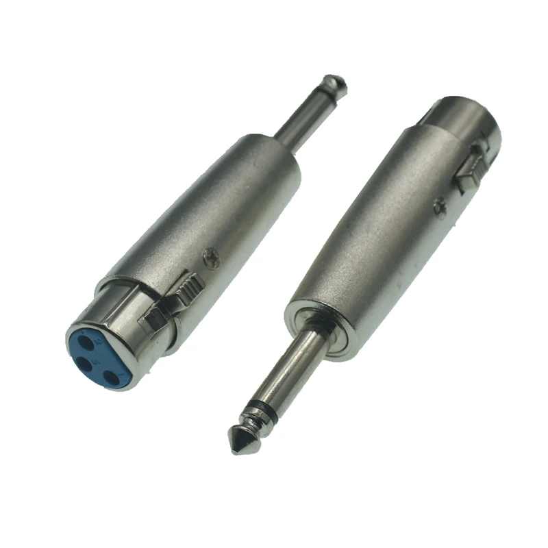 Hot-3Pin-XLR-Female-To-6-35mm-Male-Mono-Jack-Lead-Adapter-Microphone ...