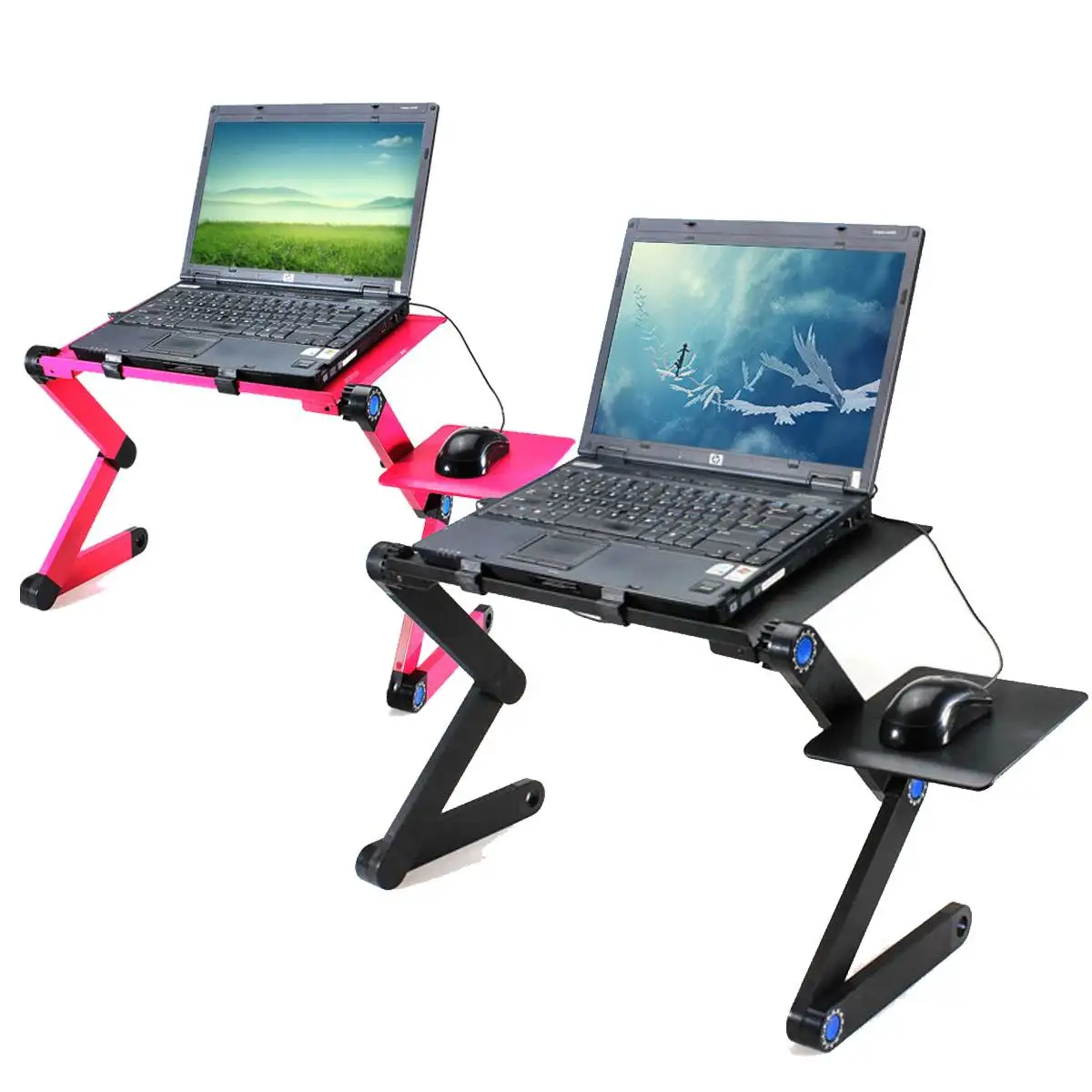 Portable Folding Laptop Table With Cooling Fan - GenieUs Shop