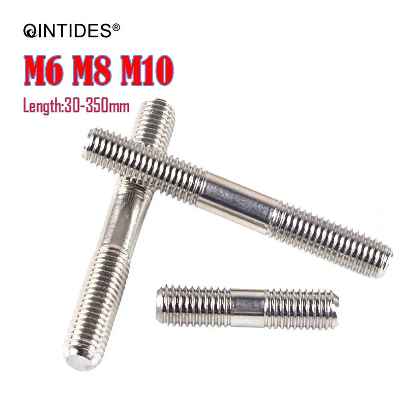 QINTIDES-M6-M8-M10-Double-End-Studs-Clamping-Type-304-Stainless-Steel ...