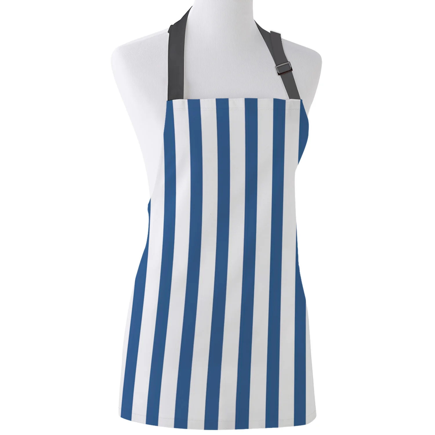 Avental de cozinha listrado vertical prynne ajustável lona aventais ...