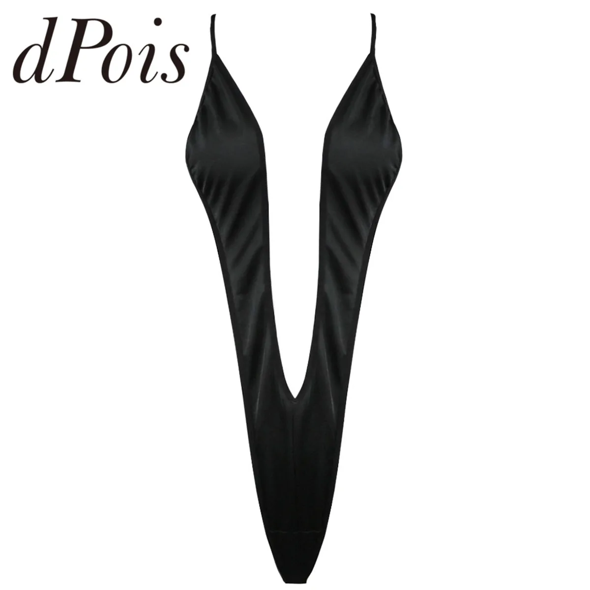 Women Sexy One Piece Swimsuit Deep V shaped Monokini Girls Beach Wear Bathing Suit Thong G ...