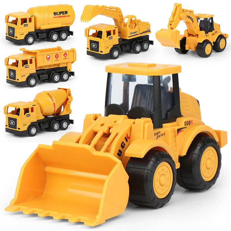 Engineering-Car-Model-Tractor-Toy-Dump-Truck-Excavator-Forklift-Model ...