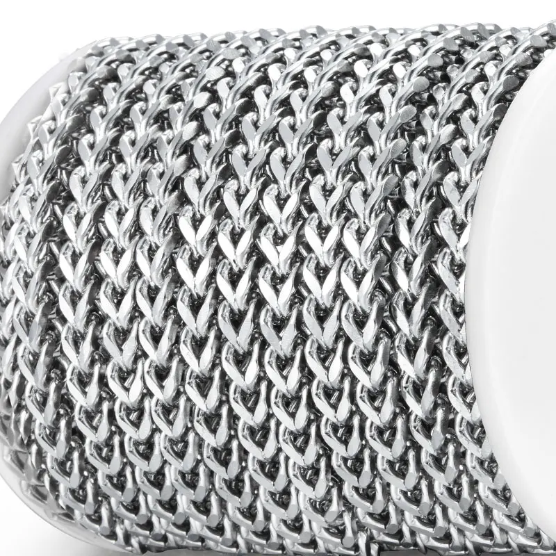 Stainless-Steel-Twist-Chain-DIY-Jewelry-Making-Supplies-Craft-Punk ...