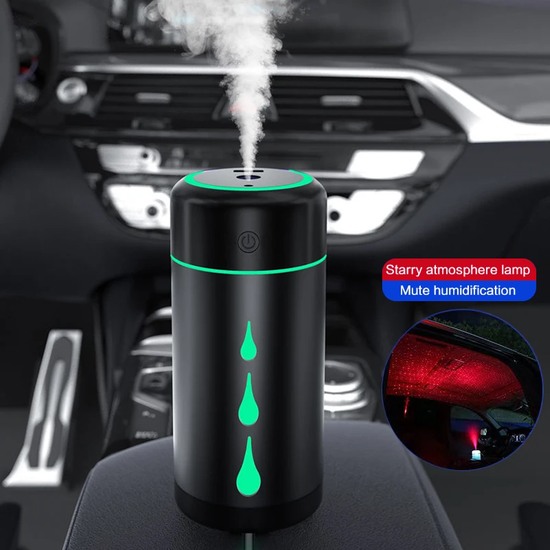 1Pcs Car Air Humidifier Starry Atmosphere Light Aroma Essential Oil ...