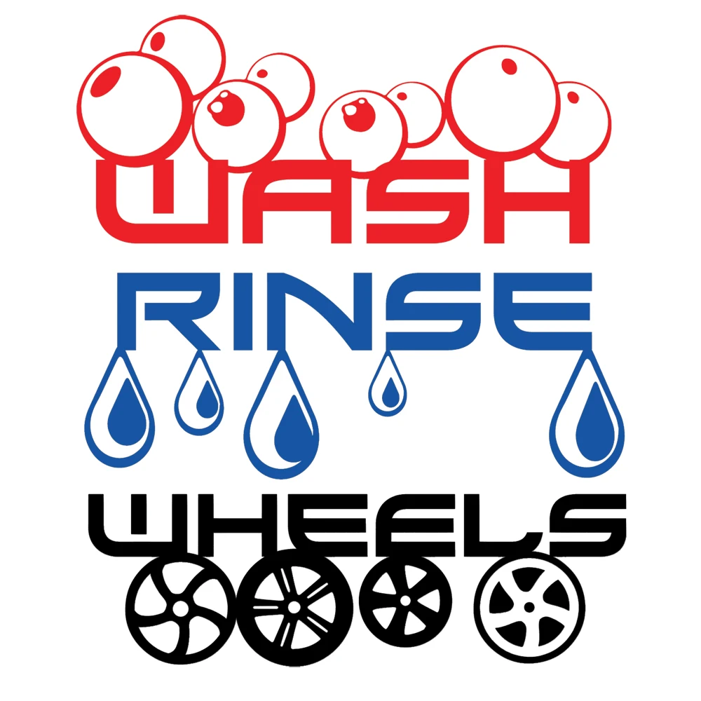 Fashion-Car-Detailing-Wash-Rinse-Wheels-Vinyl-Bucket-Stickers-Valeting ...