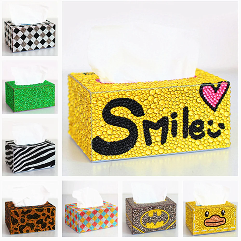 2020 New Special Shape Diamond Painting Handmade Diy Tissue Box Home ...