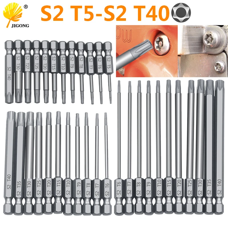 11pcs 12pcs Security Bit Set Tamper Proof Screwdriver Drill Bit Screw ...
