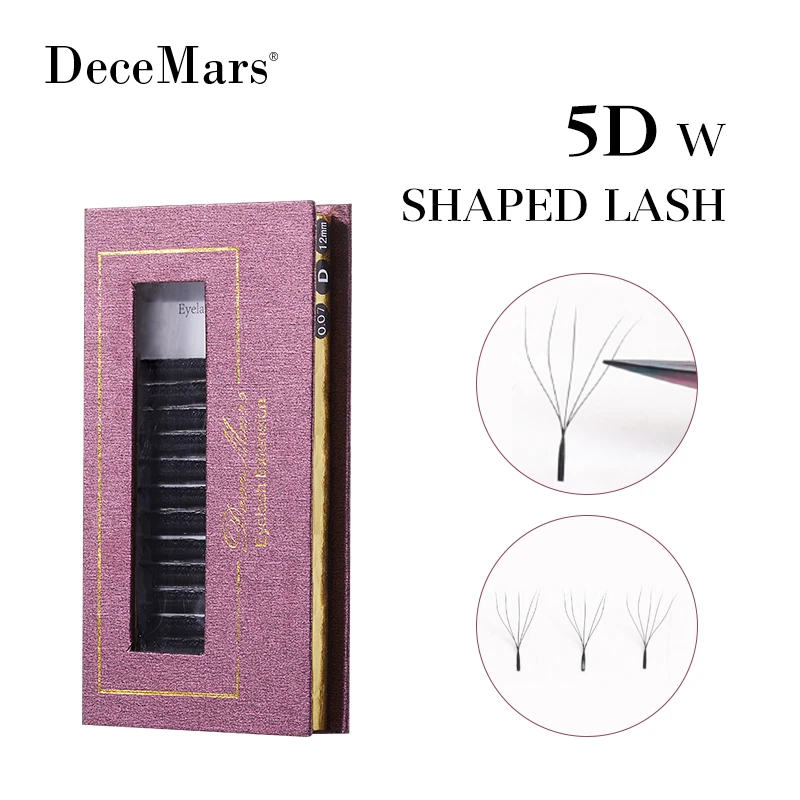 Decemars 5d - W Shaped Eyelash Extension (12line/tray) - False ...