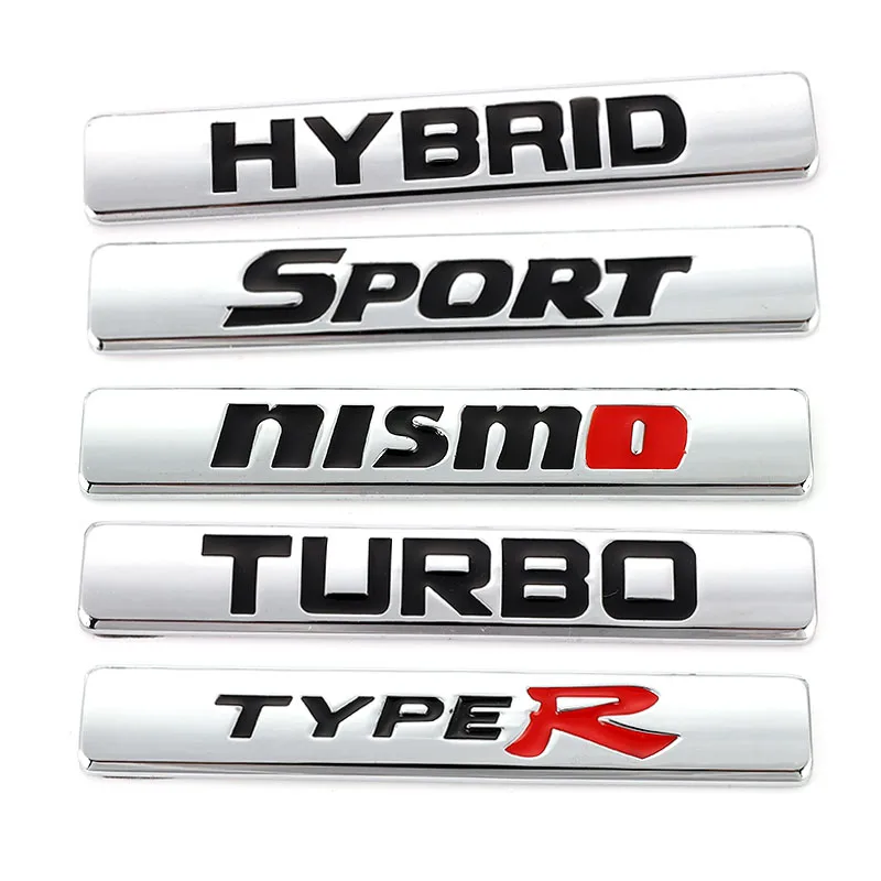 3d Metal Car Stickers Rear Trunk Emblem Badge Decals Nismo Typer Sport ...