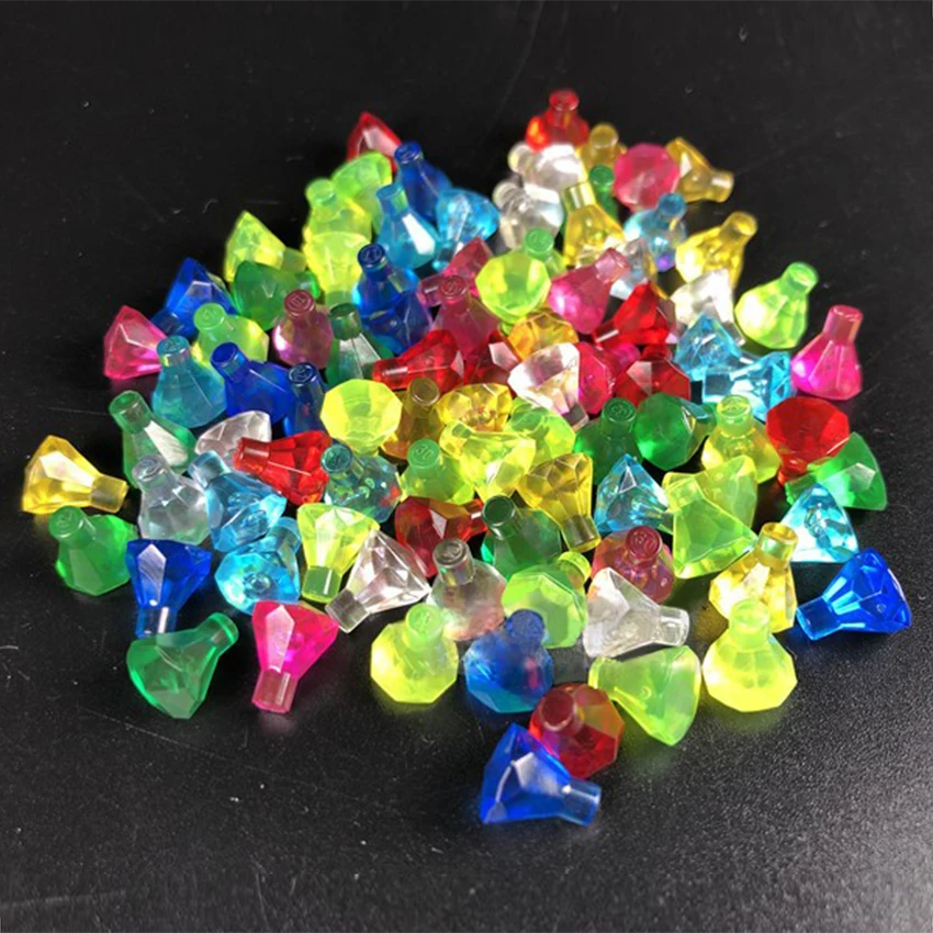 50pcs/lot Diamond Gem Ore Compatible Legolings Scene Building Block ...