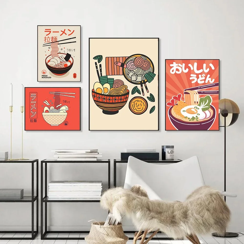 Ramen-Noodles-with-Eggs-Canvas-Poster-Japanese-Vintage-Sushi-Food ...
