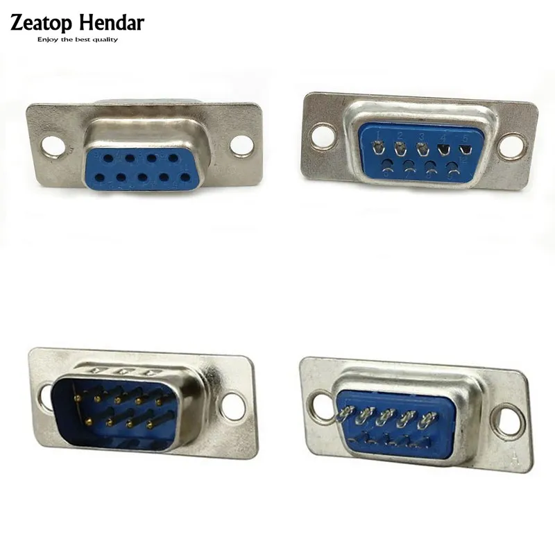 10pcs Rs232 Parallel Serial Port Db9 9 Pin D Sub Male / Female Solder ...