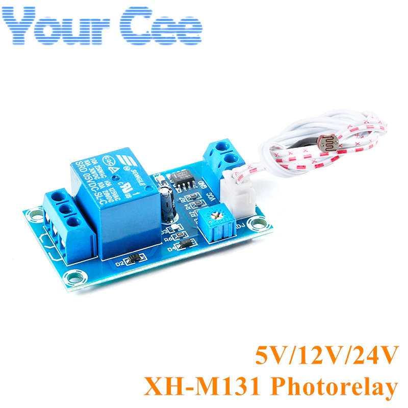 XH M131 DC 5V 12V 24V Light Control Switch Photorelay Photoresistor Relay Module Detection ...