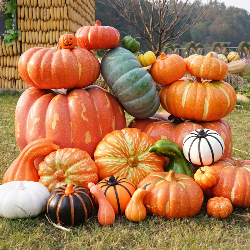 Exhibici-n-de-mesa-de-modelo-de-calabaza-de-simulaci-n-vegetal ...
