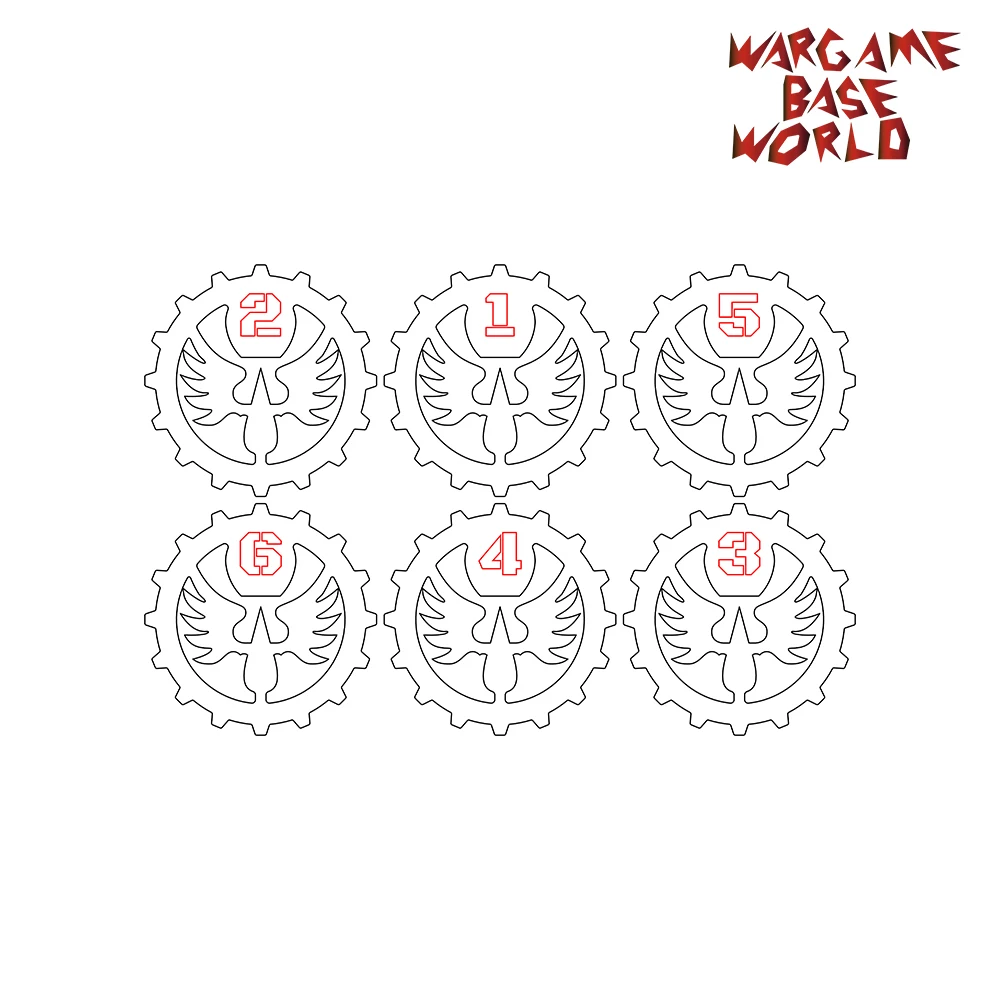 Objective Markers for 40k Blood Angel v2 Acrylic Objective Markers ...