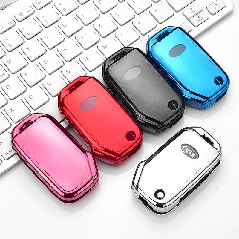 Soft-TPU-Car-Remote-Key-Case-Cover-Protective-Shell-Fob-For-KIA ...