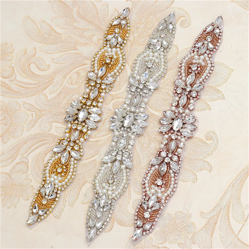 (5pcs) Rhinestone Iron On Patch Motif Applique Diy Crystals Patch ...