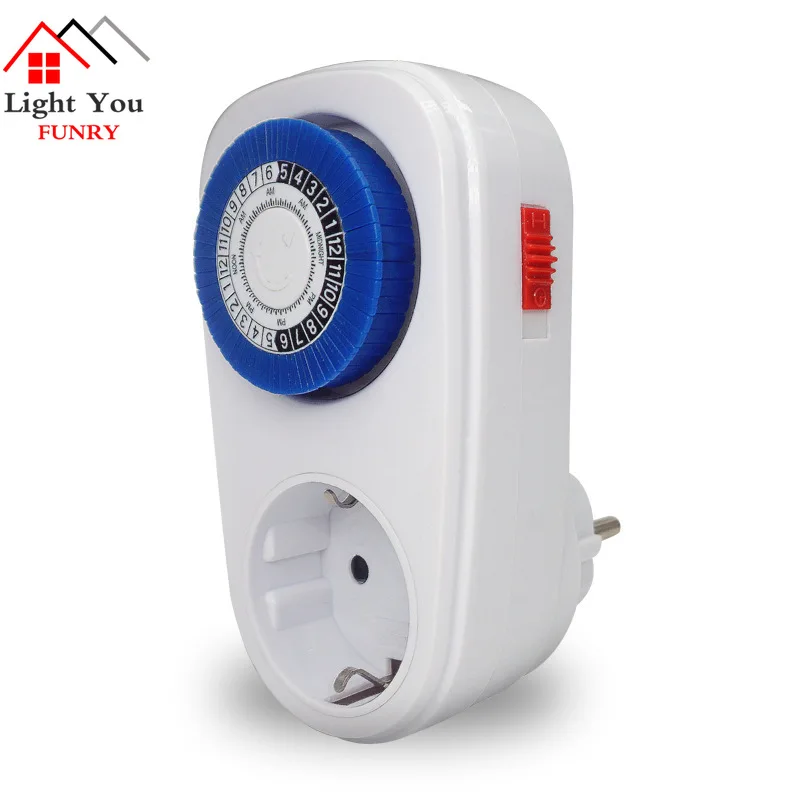 German-Standard-Mechanical-Timing-Socket-Household-Smart-Countdown ...