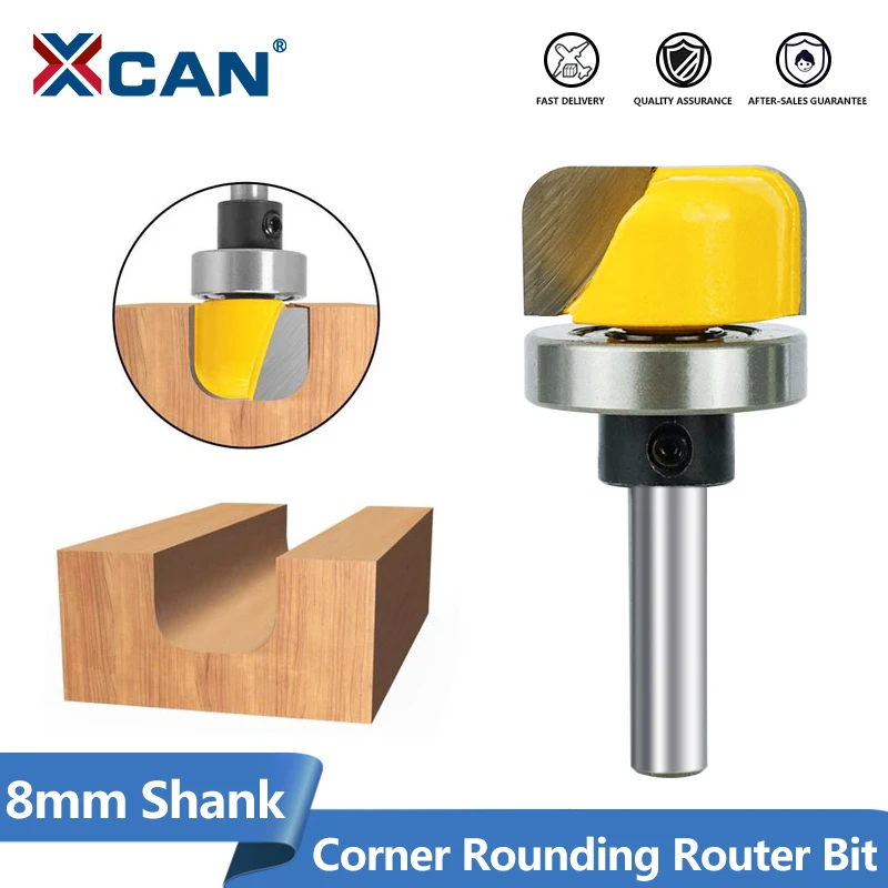 XCAN-Diameter-Bowl-Tray-Router-Bit-8mm-Shank-Corner-Rounding-Router-Bit ...