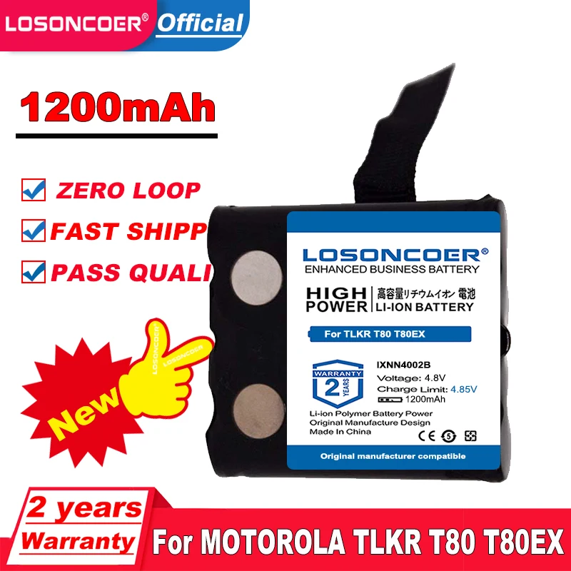 Ixnn4002b Battery For Motorola Tlkr T80 T80ex Xtr446 Xtb446 Xt180 ...