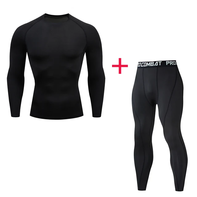 Brand Men’s Sportswear Track and Field Training Thermal Underwear Set ...