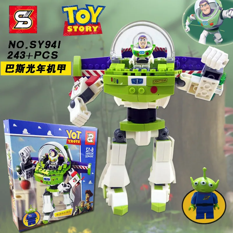 New Toy Story 3 4 Buzz Lightyear Mech Warrior Animated Character Action ...