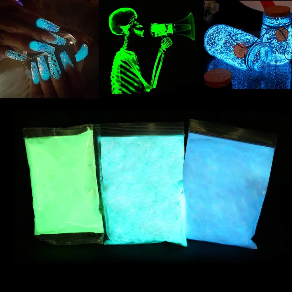 Neon Nights Phosphorescent Glow Pigment Luminous Color Pigments Glow in ...