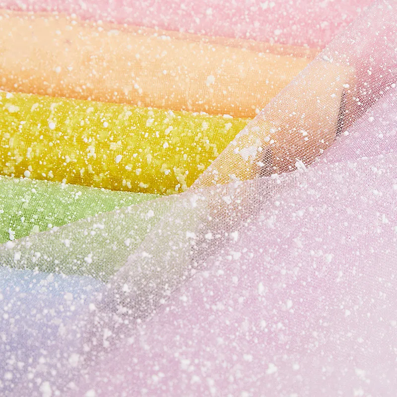 1M Color Snowflake Gauze Yarn Flower Wrapping Paper DIY Scrapbook ...