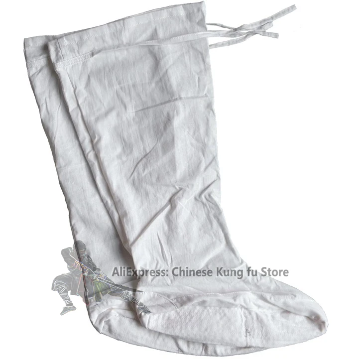 White Cotton Shaolin Monk Wudang Taoist Kung Fu Socks Tai Chi Martial ...