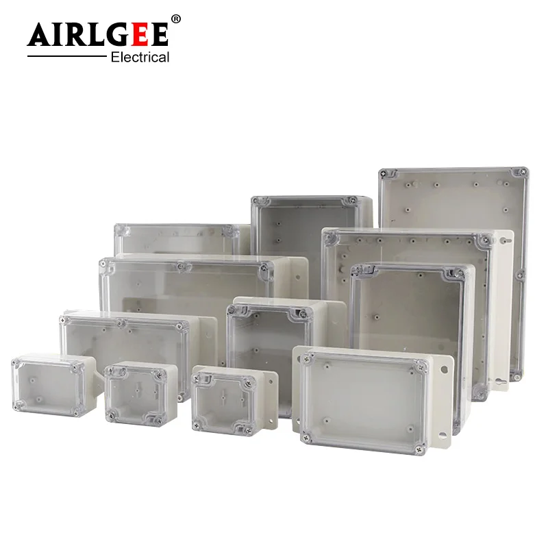 Clear-Waterproof-Junction-Box-Plastic-Enclosure-Box-Project-Instrument ...