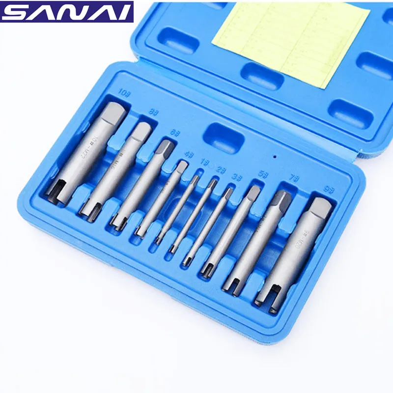 SANAI-10PCS-Screw-Tap-Extractor-Set-M4-M24-Damaged-Screw-Tap-Remover ...