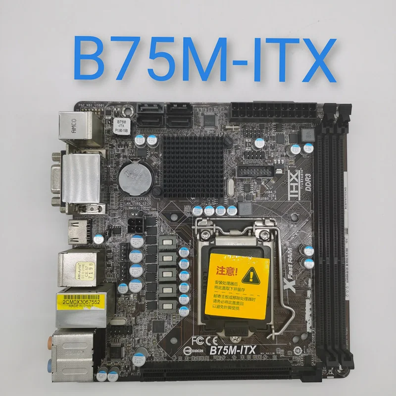 for used motherboard B75M ITX Mini ITX desktop B75 LGA 1155 ...