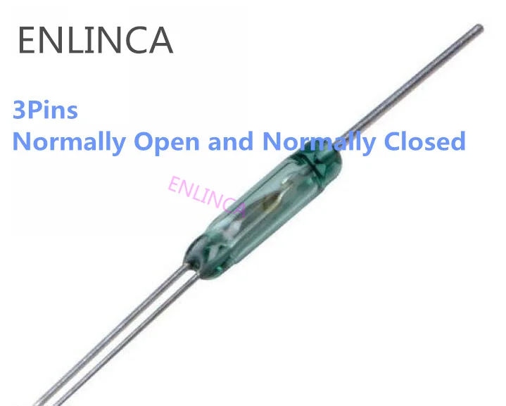 5-10pcs 100% original Reed Switch 3 pin 2.5X14MM Magnetic Switch ...