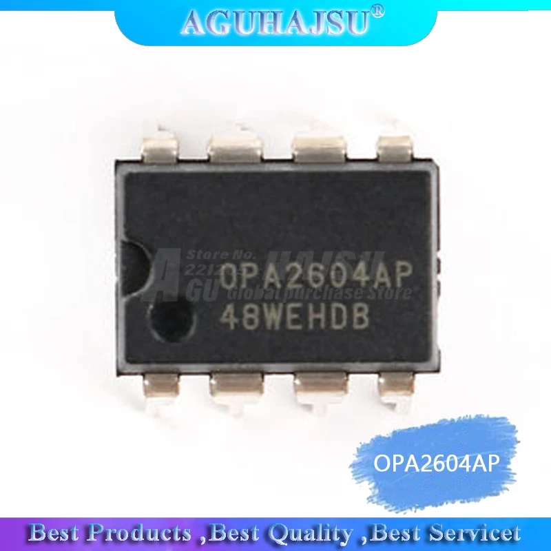 5pcs Opa2604ap Opa2604 Dip-8 Top Fever Dual Op Amp New Original ...