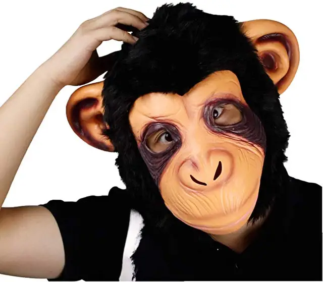 Halloween Monkey Baboon Gelada Head Cosplay Masks For Party ...