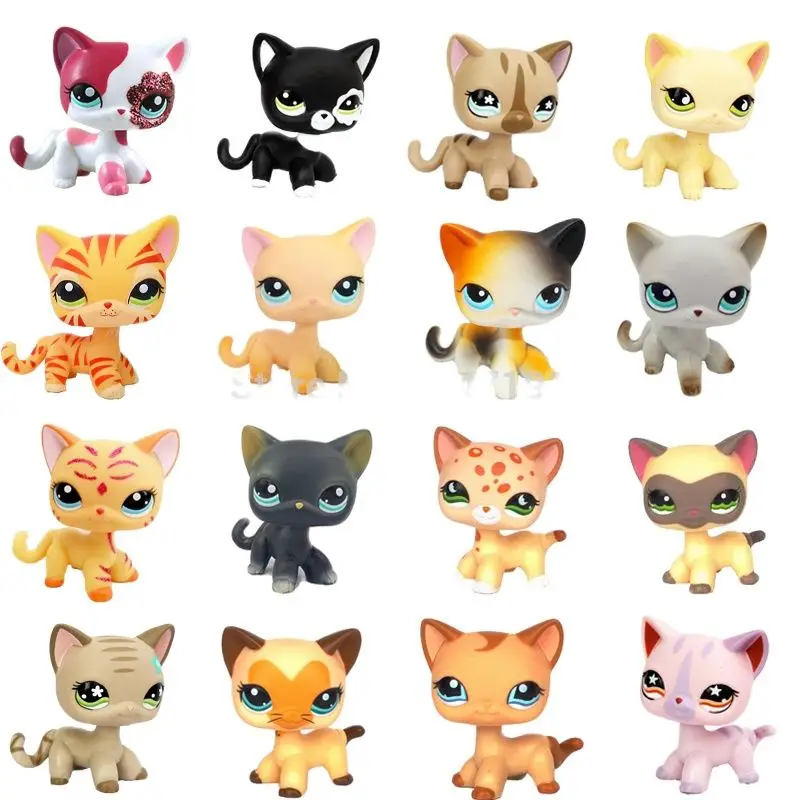 Tienda de mascotas LPS CAT Littlest, juguetes de cabeza bobble, Gato de ...