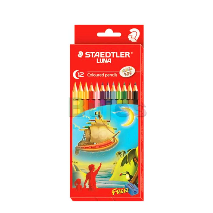 Crayons de couleur,crayons de couleur LUNA aquarelle, ensemble de 12-24 ...