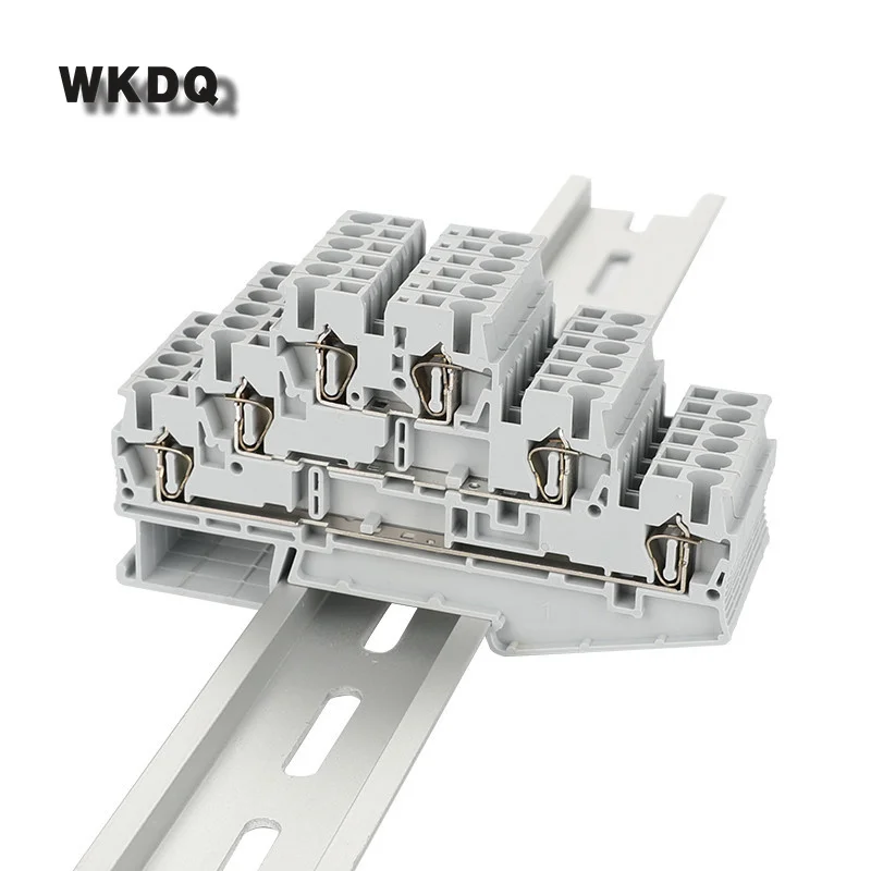 Connector Termin 5Pcs ST2.5-3L Spring-cage 2.5mm2 3 Level Three Wiring ...