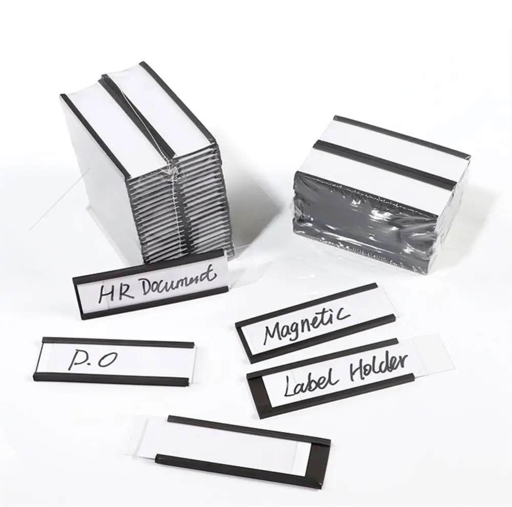C-Channel-Magnetic-Label-Holders-with-Paper-Inserts-and-Clear-Plastic ...
