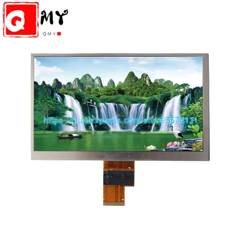 40 pin LVDS interface 7 inch 1024x600 display panel 300 brightness tft ...
