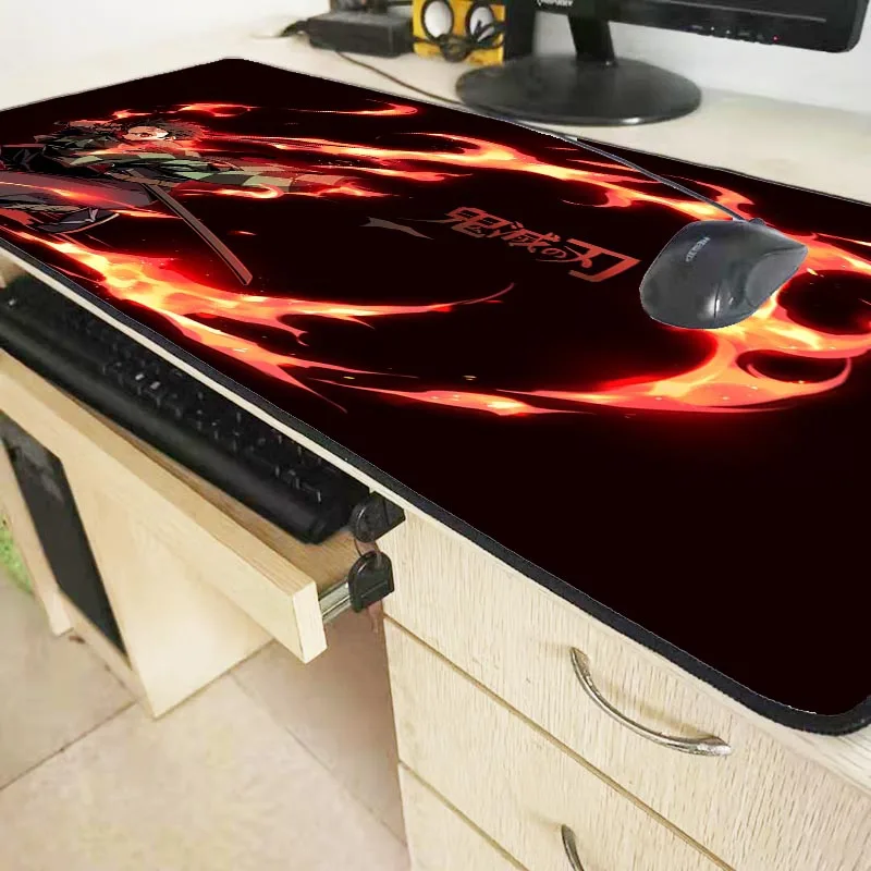 XGZ Anime Demon Slayer Kimetsu no Yaiba Large Gaming Mouse Pad Keyboard ...